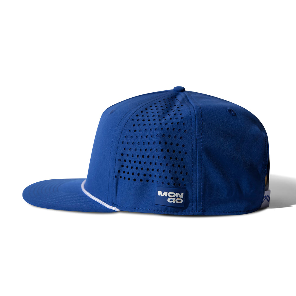 MONGO Blue Performance Snapback Hat - Designed for Big Heads - XL Hats